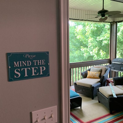 MIND THE STEP Sign, Mind the Step Signs, Classic Style Mind the Step ...