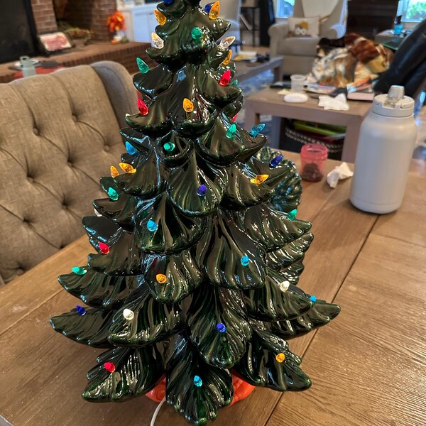 Atlantic A64 Ceramic Christmas Tree With Base - Bisque (ready to Paint ...