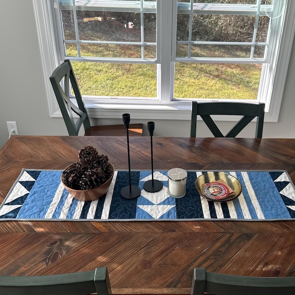 Modern Stripes Table Runner Pattern - PDF - Etsy
