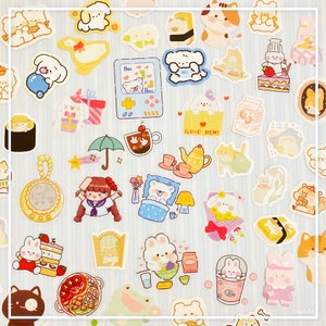 Kawaii Planner Stickers Cute Stickers Cat Penguin Bear | Etsy