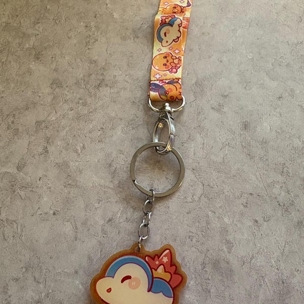 TOTK Link + Korok - Mini Lanyard + Acrylic Keychain Set - Etsy