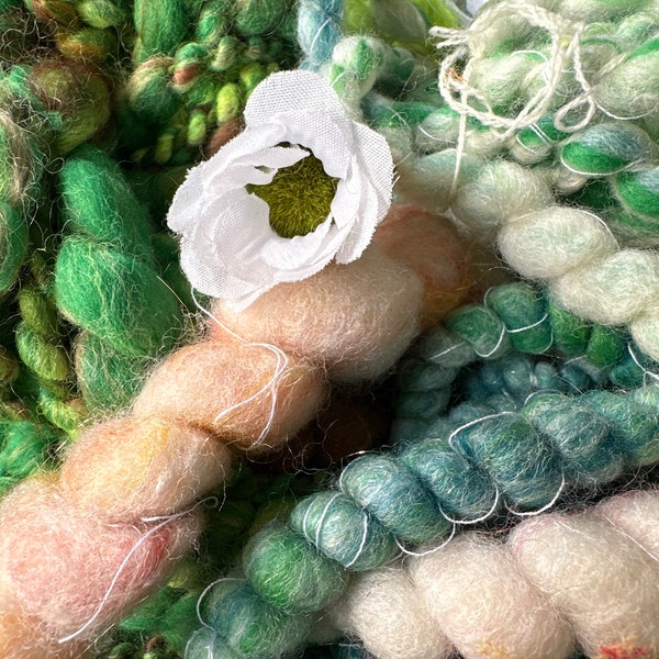 Wire Art Yarn, Handspun Art Yarn Weaving Yarn Corespun Super Bulky ...