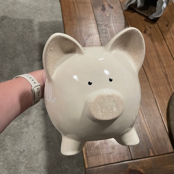 Puppy Dog Personalized Piggy Bank, Dog Bank, Beagle Bank, Cute Dog ...