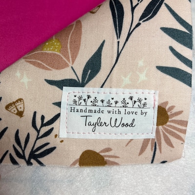 Fabric Sewing Labels, 40x Sew-on, or 16x,fold-over, Iron-on, Cotton, to ...