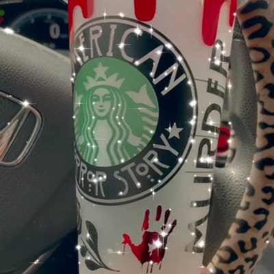 Custom AHS American Horror Story Season Themed Reusable Venti Starbucks ...