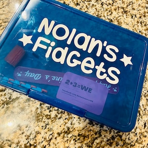 Fidget Storage Box Fidget Organizer Case With Lid Travel - Etsy