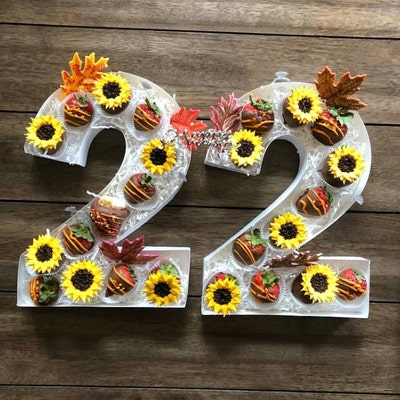 Letter or Number Fillable Box in Black W/free CRINKLE PAPER Filler Any ...