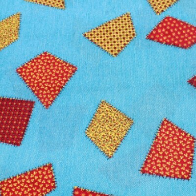 Pastel Patchwork Cotton Fabric, Pink Blue Yellow White, Gingham Diamond ...