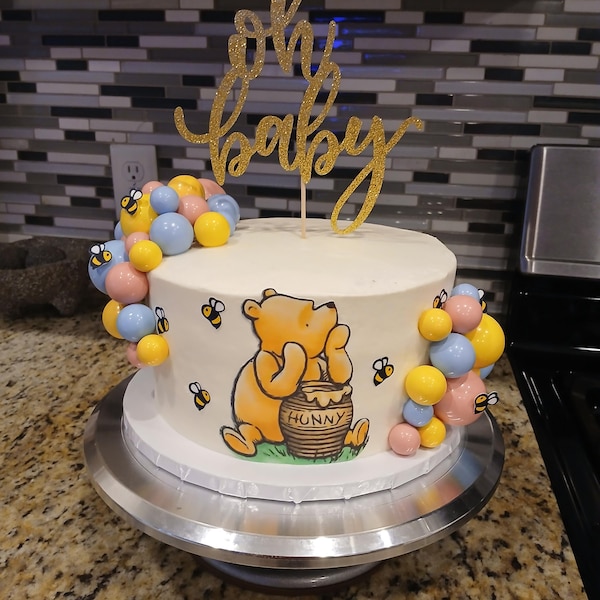 Classic Pooh and Piglet Edible Images, Pooh Cake Topper - Etsy