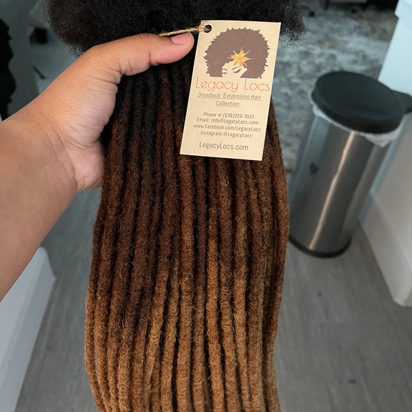 100 LOCS Standard Loc Extensions Handmade 100% Human Hair - Etsy