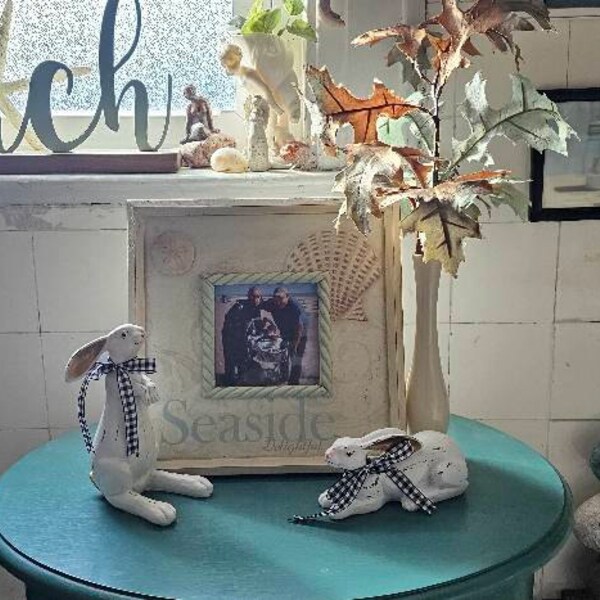 Hand Painted Rooster, Whimsical Black and White Check Gold Detail, 6 ...