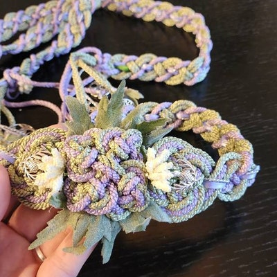Handfasting Cord Green Bloom Bespoke Artisan Celtic Knot Wedding Rope ...