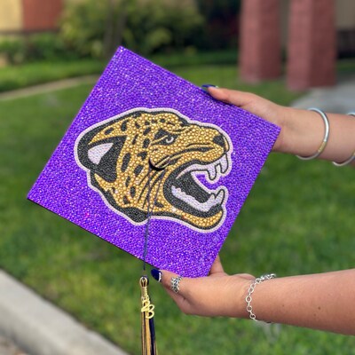 CUSTOM Barbie Jeweled Graduation Cap Topper College Graduation High ...