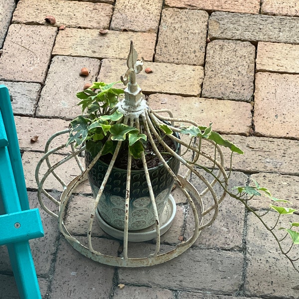 Farmhouse Iron Topiary- Garden Decor-finial-architectural Garden 12x14 ...