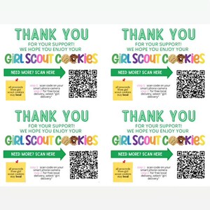 Girl Scout Cookie Certificate End of Season Digital Template Canva - Etsy