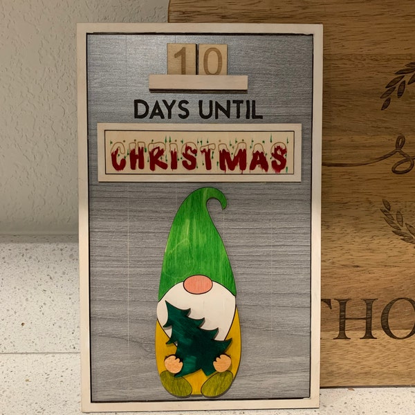 Countdown Svg, All Year Events Countdown Svg, Interchangeable Gnome ...