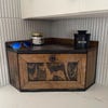32" Mitten Box Shelf, Wood Wall Shelf With Pegs and Storage, Farmhouse ...
