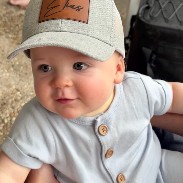 Custom Toddler Ball Cap Hat With Mesh Back, Infant Hat, Signature Hat ...