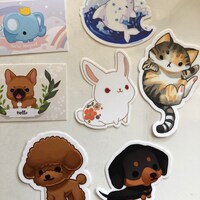 Vinyl Sticker White Rabbit - Etsy