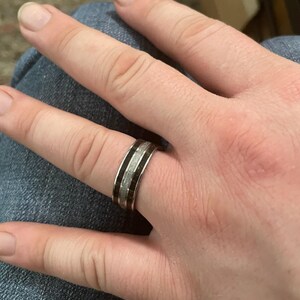 New Titanium Matching Ring Set His and Her's: | Etsy