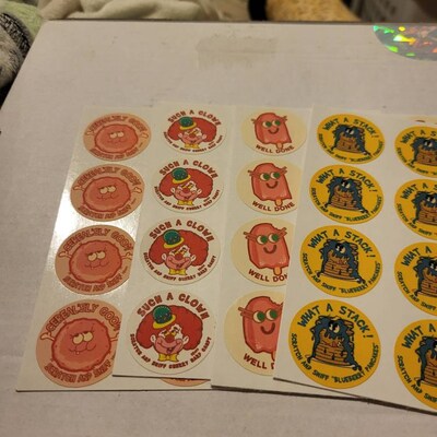 Wacky Whiffer Whiffers Matte MAX SCENT Scratch and Sniff Stickers. Big ...