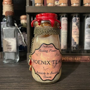 Phoenix Tears Magical Apothecary Potion Bottle Witch and Wizard Potion ...