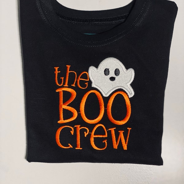 The Boo Crew Halloween Machine Embroidery Design - 3 Sizes - Instant ...