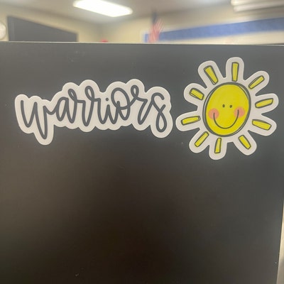 Warriors Sticker Mascot Laptop Sticker Sticker Collector Vinyl Car ...