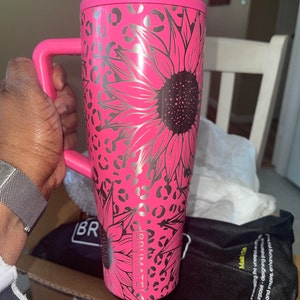 Daisy Engraved Owala Freesip Bottle, 32oz Owala Freesip, Daisy Full ...