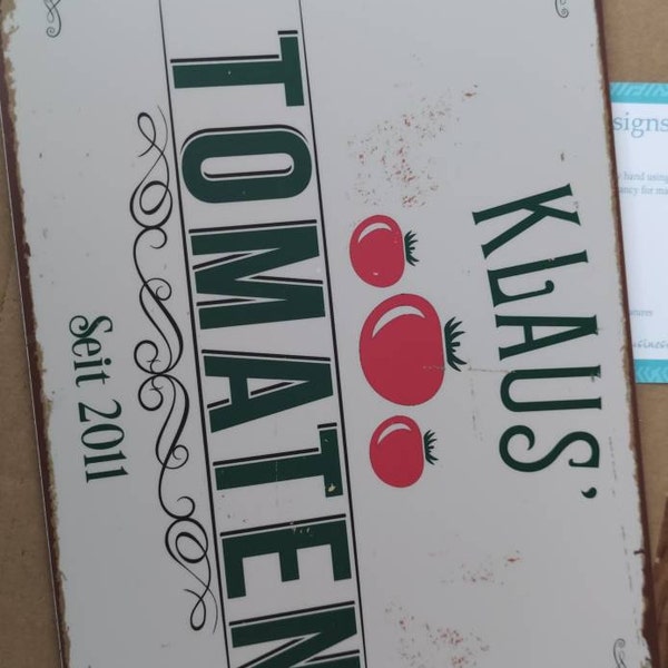 TOMATOES SIGN, Personalized Tomatoes Sign, Tomato, Outdoor Sign, Custom ...