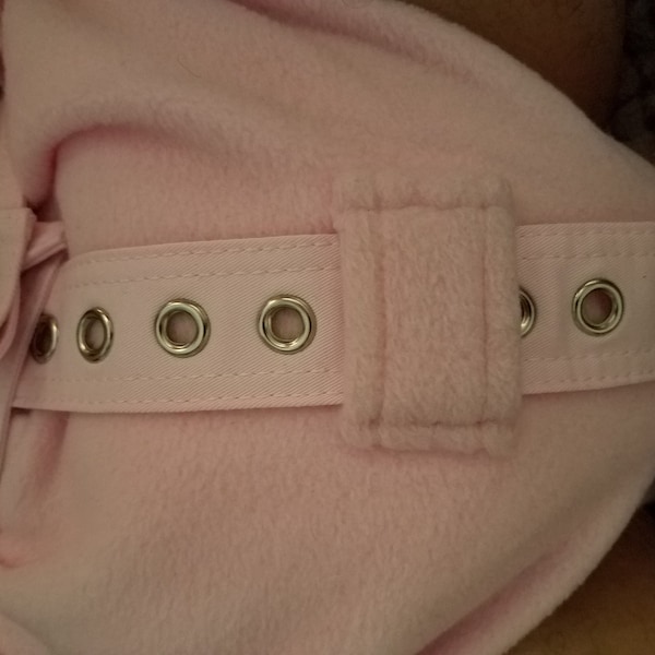 Pink SOFT Warm Fleece Lockable Diaper Cover Pants - Anti Diaper Removal ...