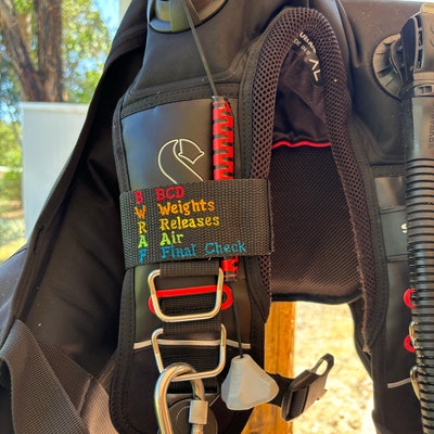 Whale Outline Dive Tag BCD Custom With Name - Etsy