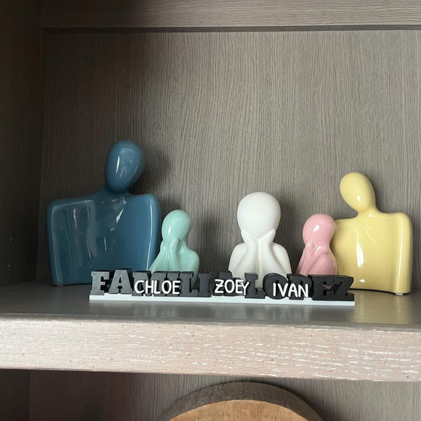 3D Printed Names - Personalized Name Sign - Desktop Sign Gift Plaque 3D ...
