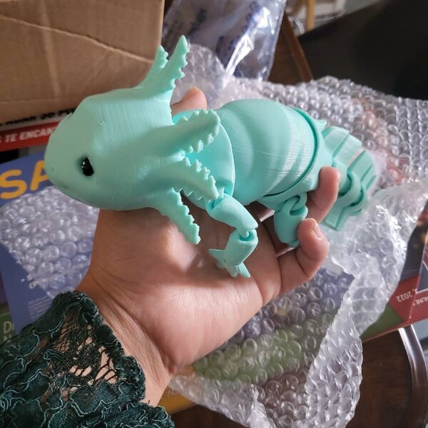 Articulated Axolotl Fidget Toy, Desk Fidget Toy, Sensory Toys Adult ...