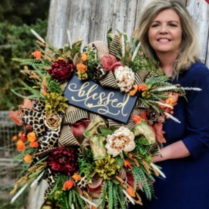 Hello Beautiful Sign Wreath Sign Farmhouse Sign Rustic | Etsy