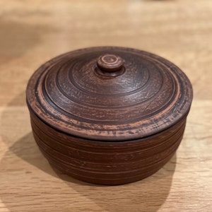 Handmade Ceramic Pot With Handles and Lid Red Clay Saucepan | Etsy