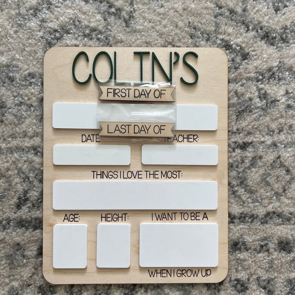 Changeable Back to School Sign and Last Day of School Sign ...