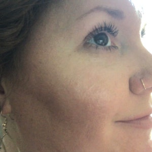 14K Gold Tiny Fake Nose Ring Gold Fake Nose Ring Gold Faux Nose Ring ...