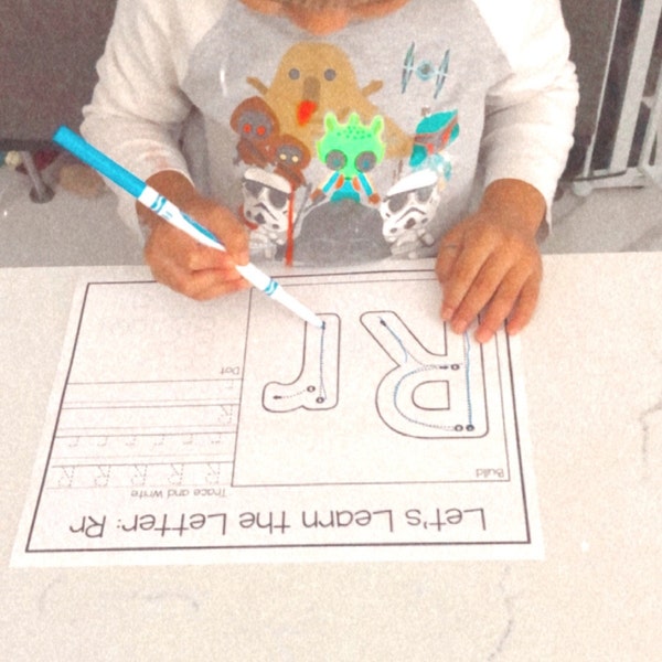 Let's Learn the Letters-build, Trace and Write, and Dot Preschool ...