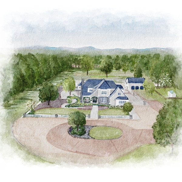 Custom Venue Illustration | Wedding Venue Illustration | Venue ...