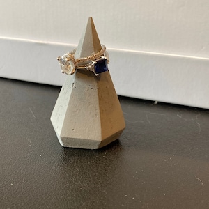 Concrete Ring Cone, Ring Holder, Geometric Ring Cone, Ring Cone, Ring ...