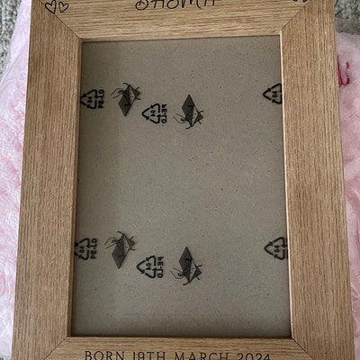 Personalised Custom Text Photo Frame Engraved Photo Frame - Etsy