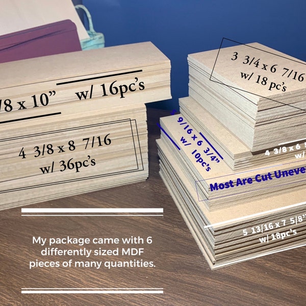 ON SALE! Craft Sticks -MDF Strips in a Variety of Thicknesses - Perfect ...