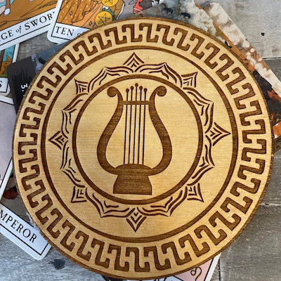 6 Hecate's Wheel Crystal Grid Board, Lasercut Birch Wood, Strophalos ...