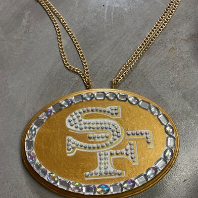 49ers Red and Black Bling Chain San Francisco 49ers Chain San Francisco ...