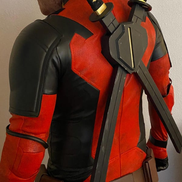 Full Set WOOD Deadpool Inspired Scabbard Set. - Etsy