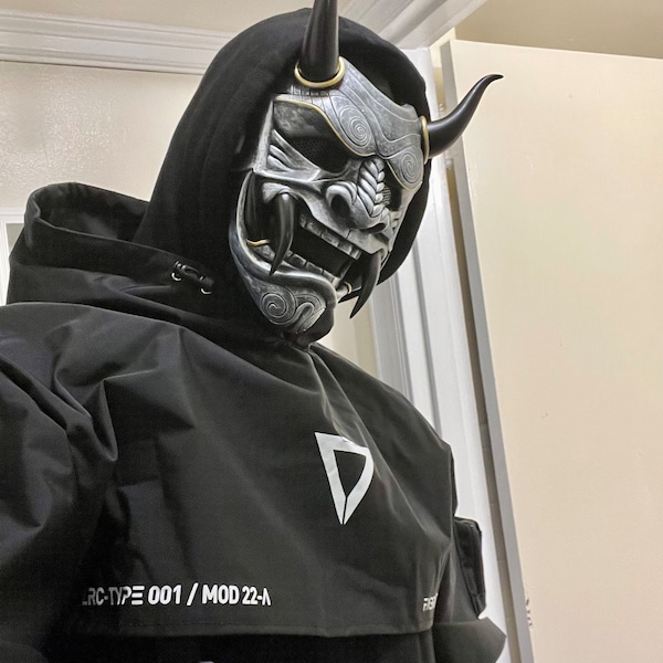 Samurai Assassin Demon Oni BB Gun Airsoft Mask, Halloween Costume ...