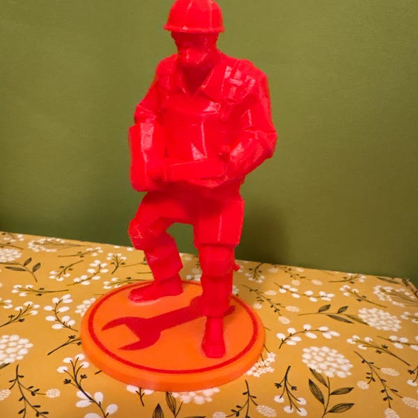Team Fortress 2 Demoman Figurine | 3D Printed Low Poly TF2 Demoman ...
