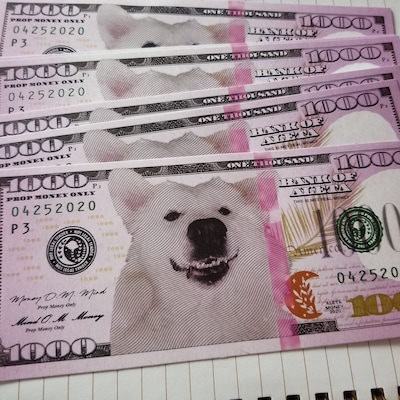Printable Custom 1000 Dollar Bill Placeholder 1000 Customized Play ...