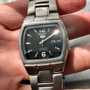 Vintage SEIKO 5 Automatic Transparent Back Side 21 Jewels Day-date ...